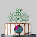 50th Wedding Anniversary Cake Topper, Personalised Anniversary Cake ...