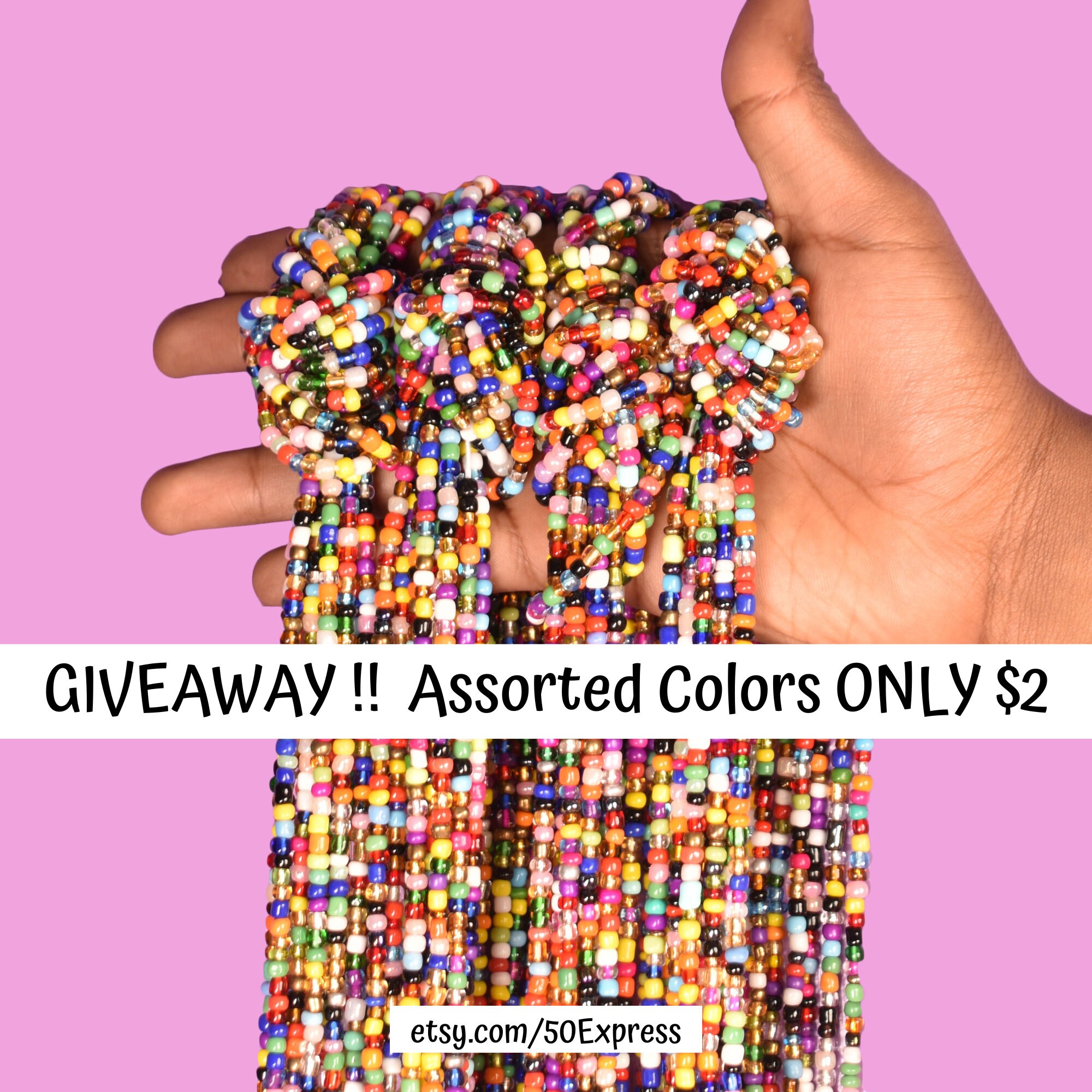 Assorted TIE ON Waist Beads Thread Tie on Waist Beads Tie - Etsy