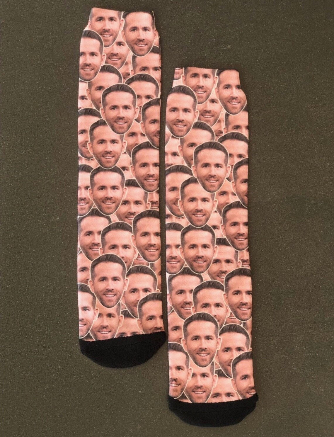 Ryan Reynolds Socks All Over Print Celebrity Fan Club | Etsy