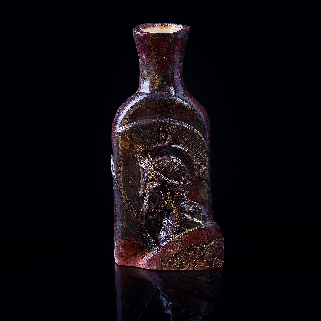 Sparta Vase Bottle Spartan Ceramic Flower Vase Handmade Antique Greek ...