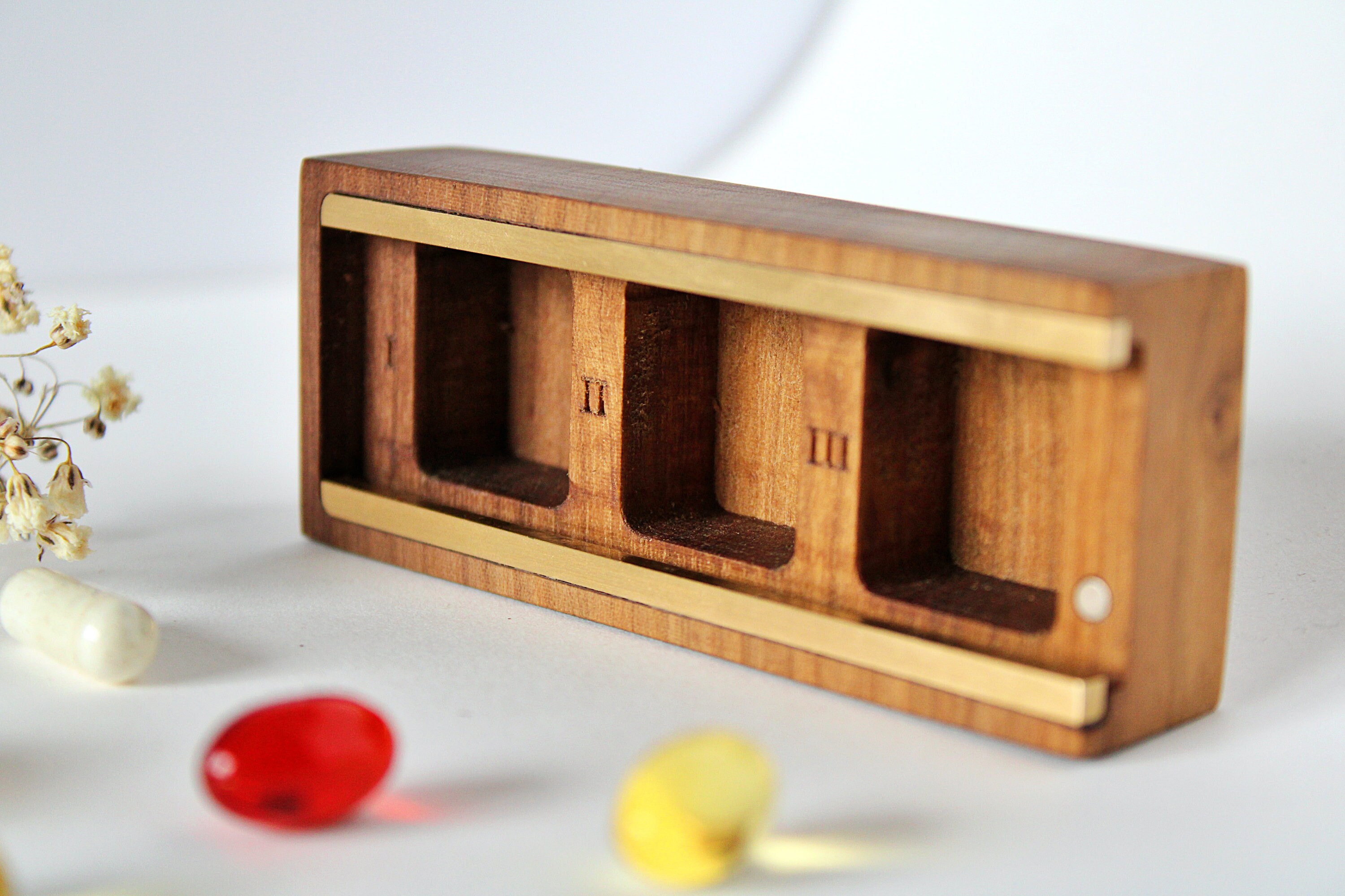 Small Pill Case Little Pill Box Daily Pill Case Walnut Box - Etsy Australia