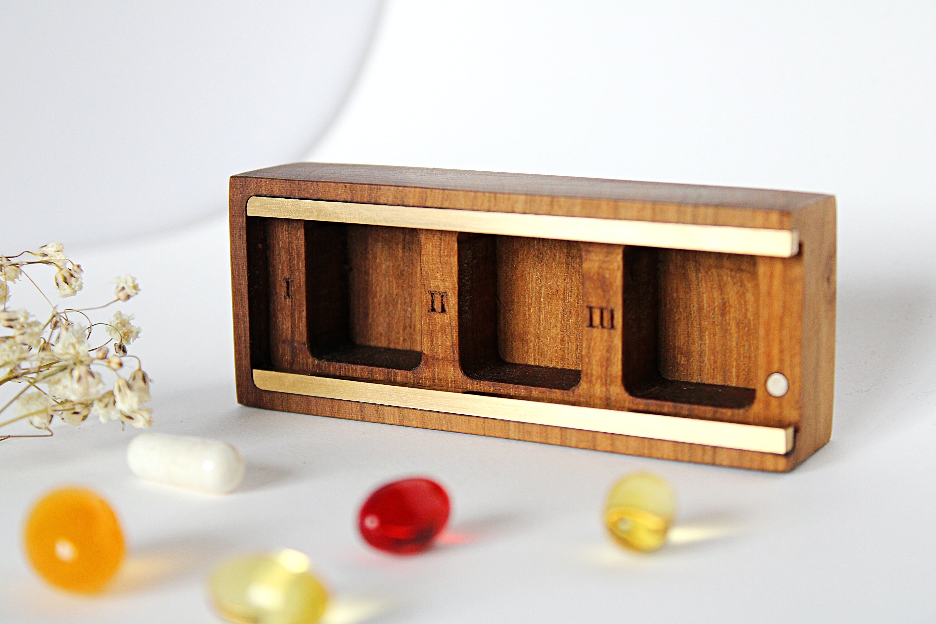 Small Pill Case Little Pill Box Daily Pill Case Walnut Box - Etsy Australia