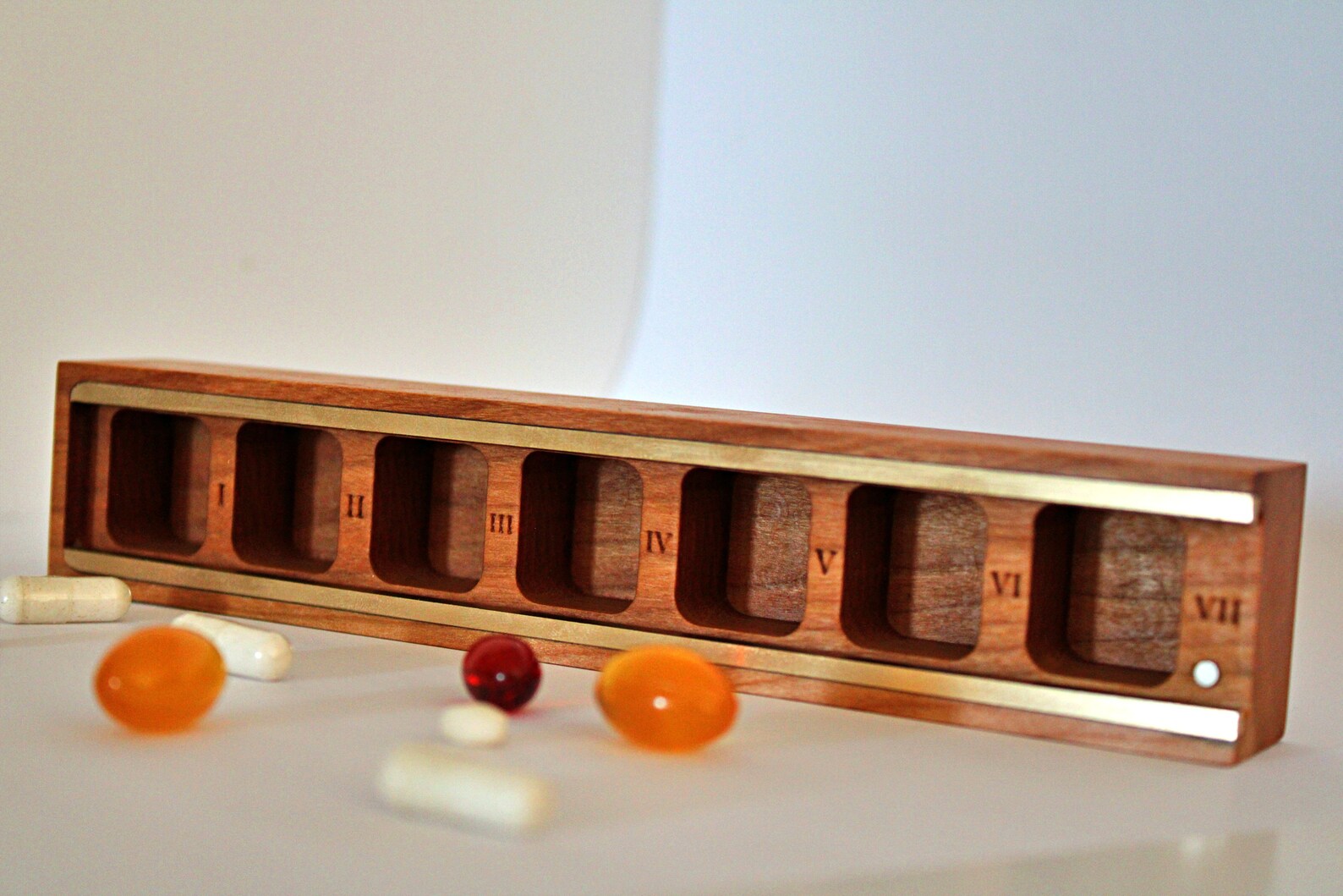 Pill Case Custom Gift Wood Pill Box Pill Box Large Pill | Etsy