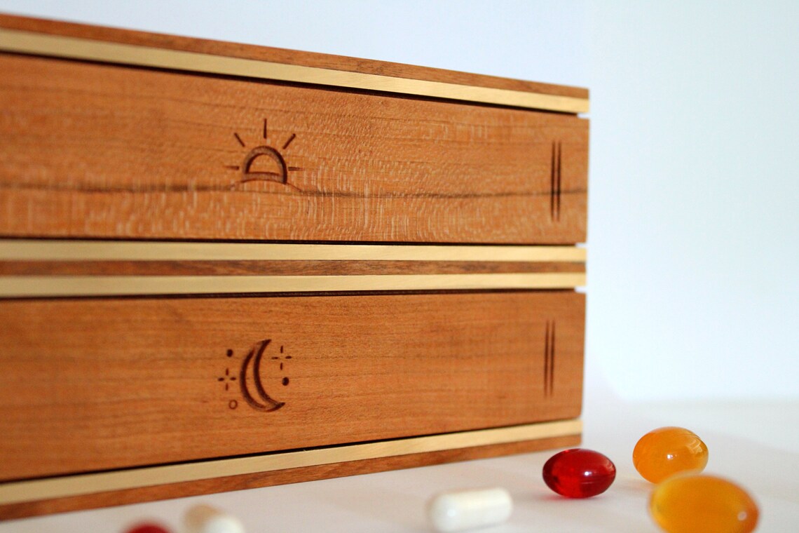 Jumbo Pill Box Large Pill Case Weekly Pill Case 7 Day Pill - Etsy