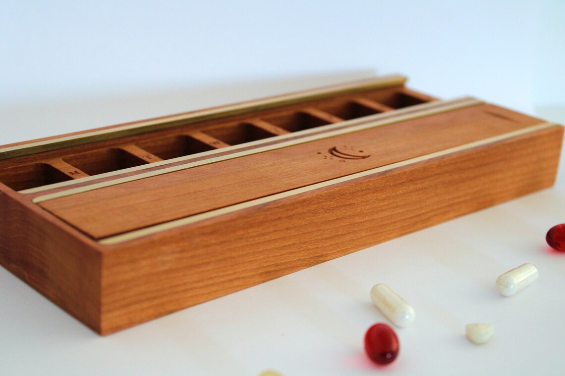 Jumbo Pill Box Large Pill Case Weekly Pill Case 7 Day Pill - Etsy
