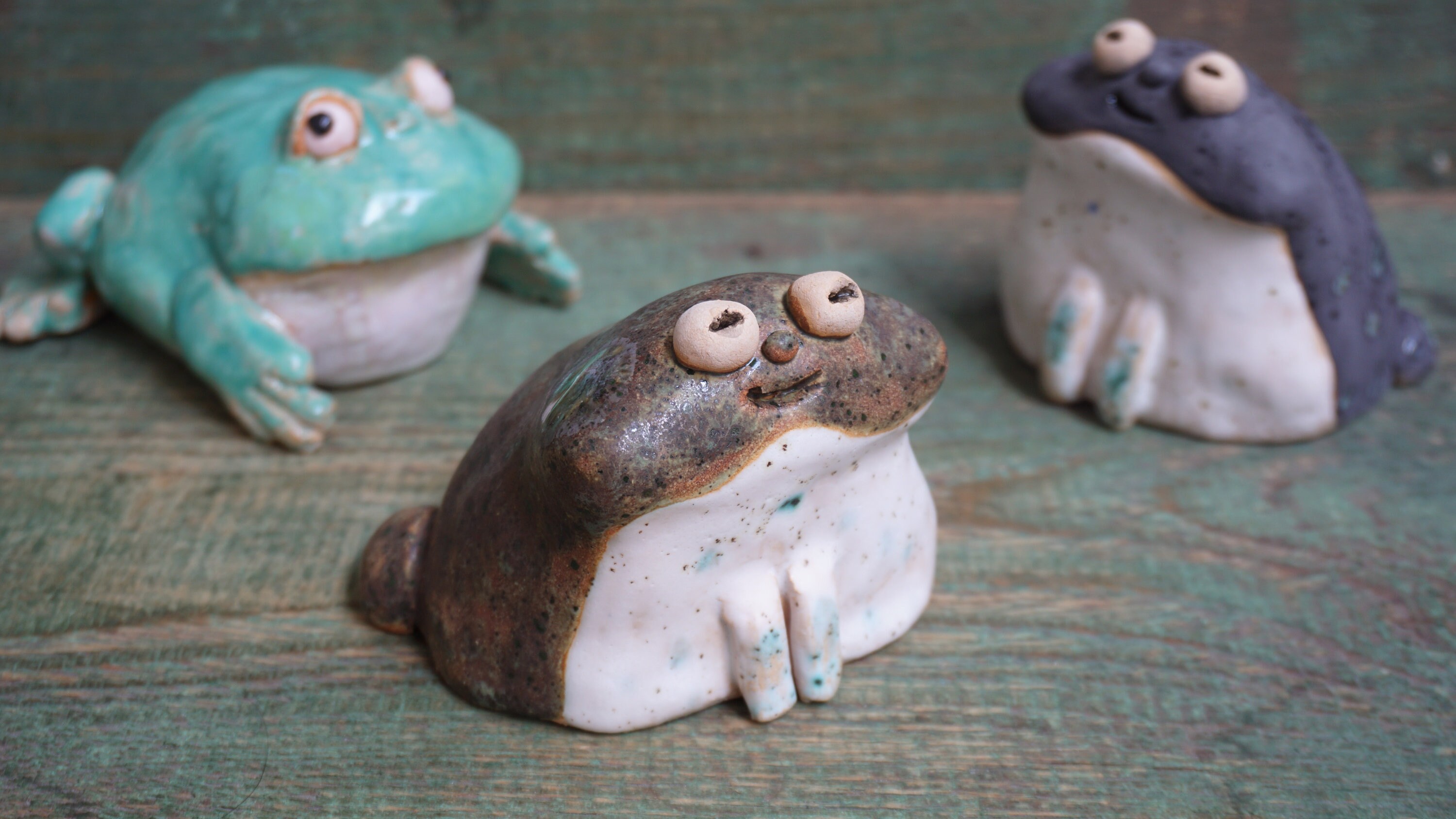 Ceramic Frog Figurine Ceramic Sculpture Art Cute Frog - Etsy