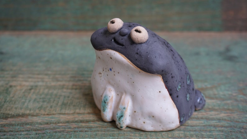 Ceramic Frog Figurine Ceramic Sculpture Animal Sculpture - Etsy