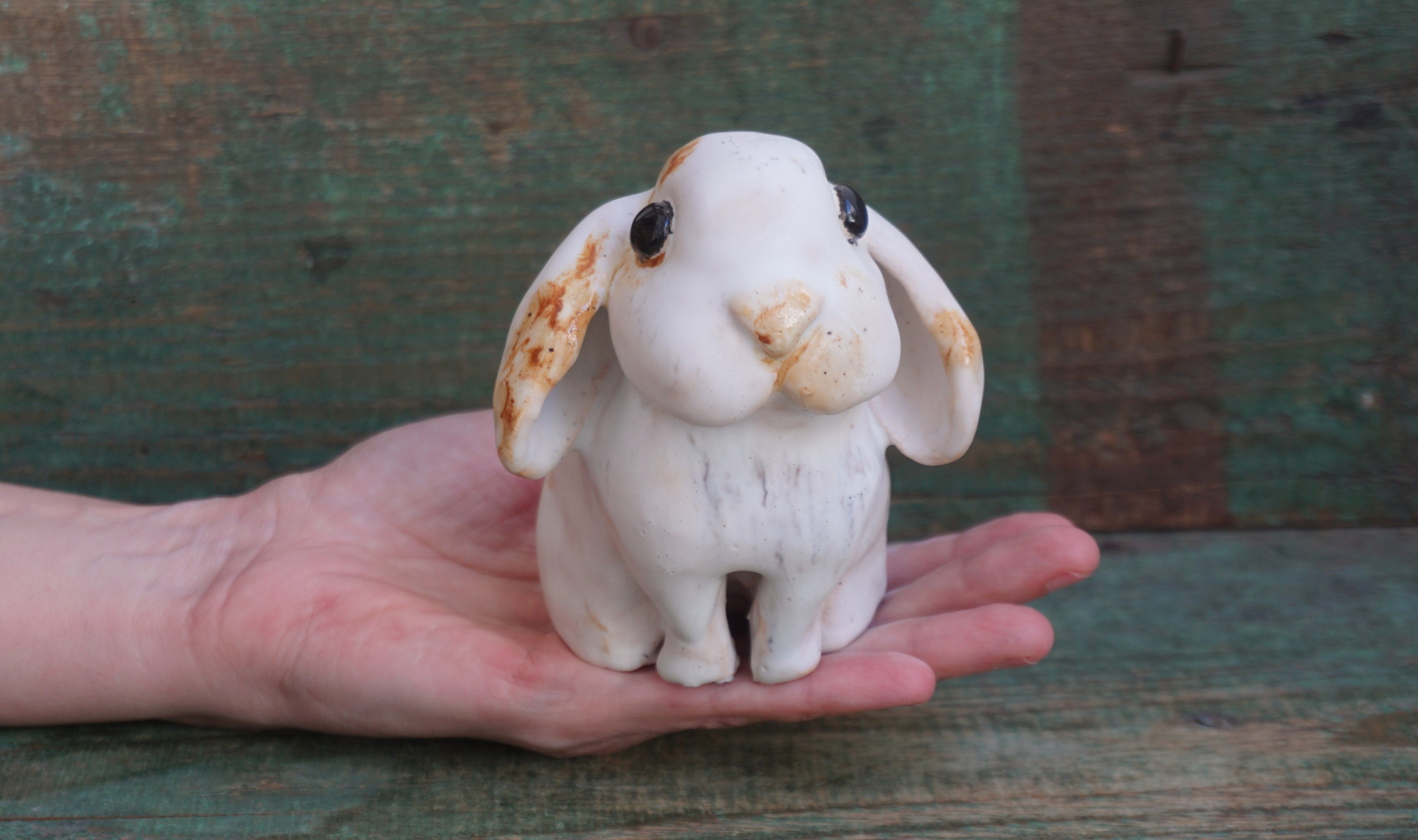 Clay Bunny Sculptures