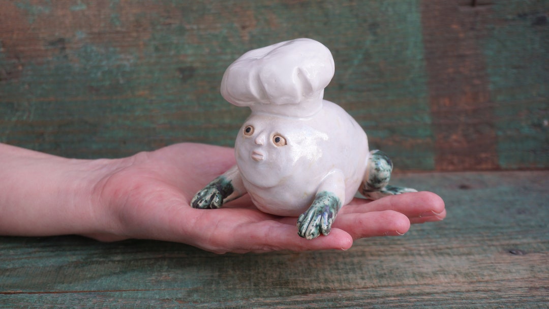 Handmade Ceramic Chef Figurine: Weird Sculpture Art - Etsy