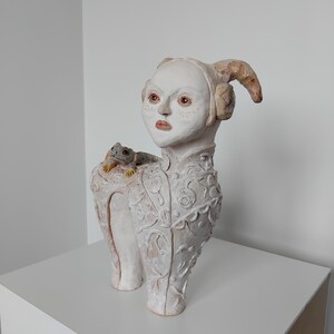 Handmade Ceramic Face Sculpture: Contemporary Clay Art Object - Etsy
