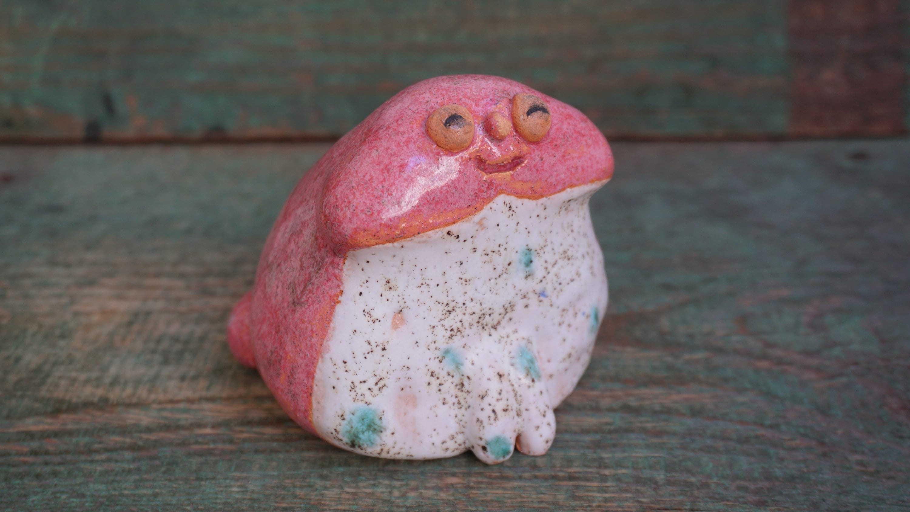 Ceramic Frog Figurine Ceramic Sculpture Art Cute Frog - Etsy
