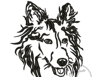 Sheltie Embroidery Pattern - Etsy