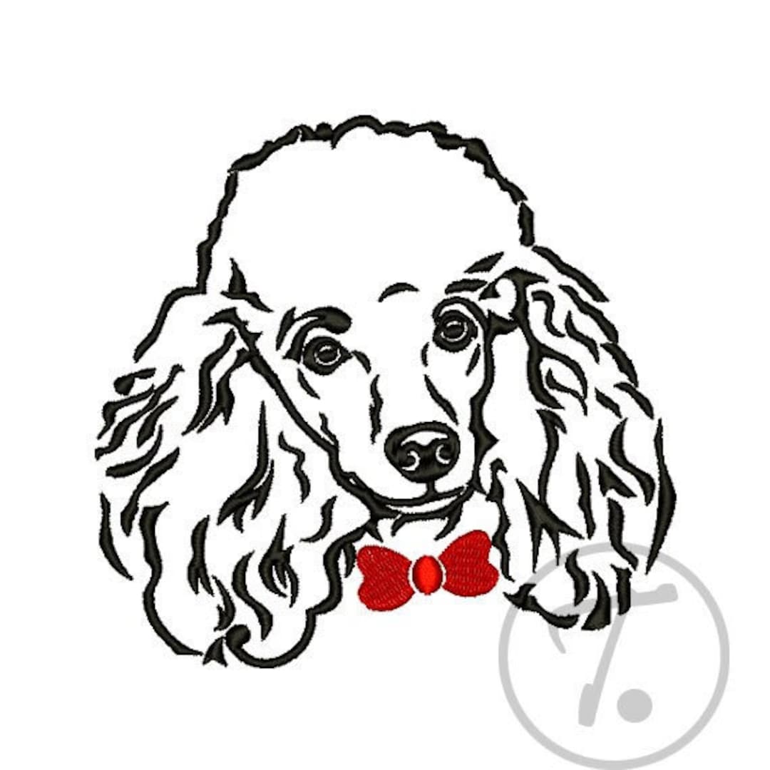 Poodle Dog Embroidery Design. Poodle Dog in 4 Size. Pets Design. House ...