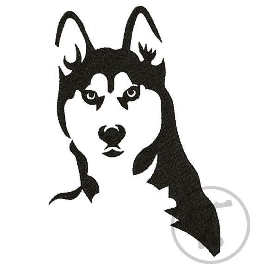 Husky Dog Embroidery Design. Dogs Embroidery in 4 Size. Pets. Watchdog ...