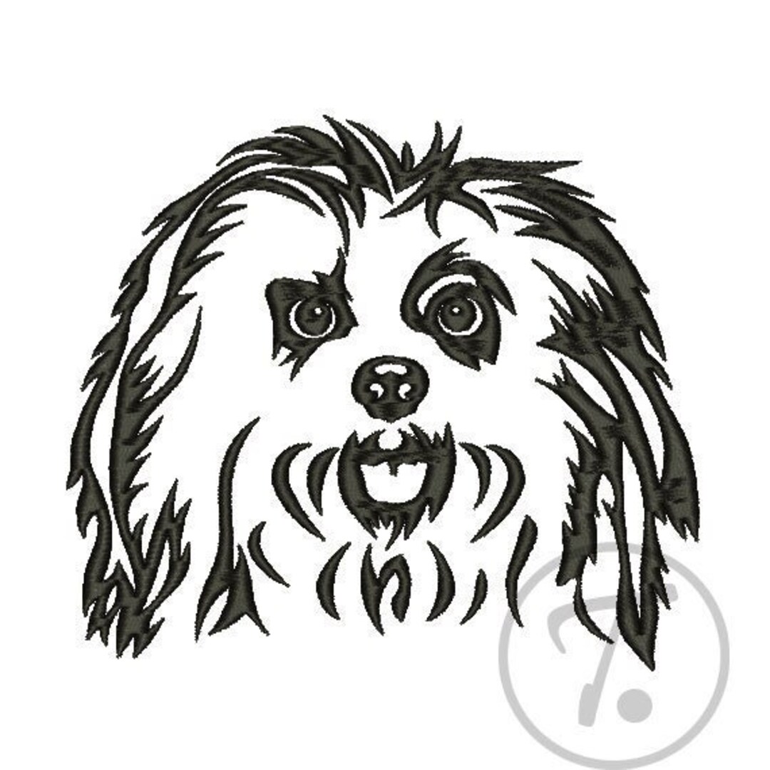Havanese Dog Embroidery Design: Small Pet (digital Pattern) - Etsy
