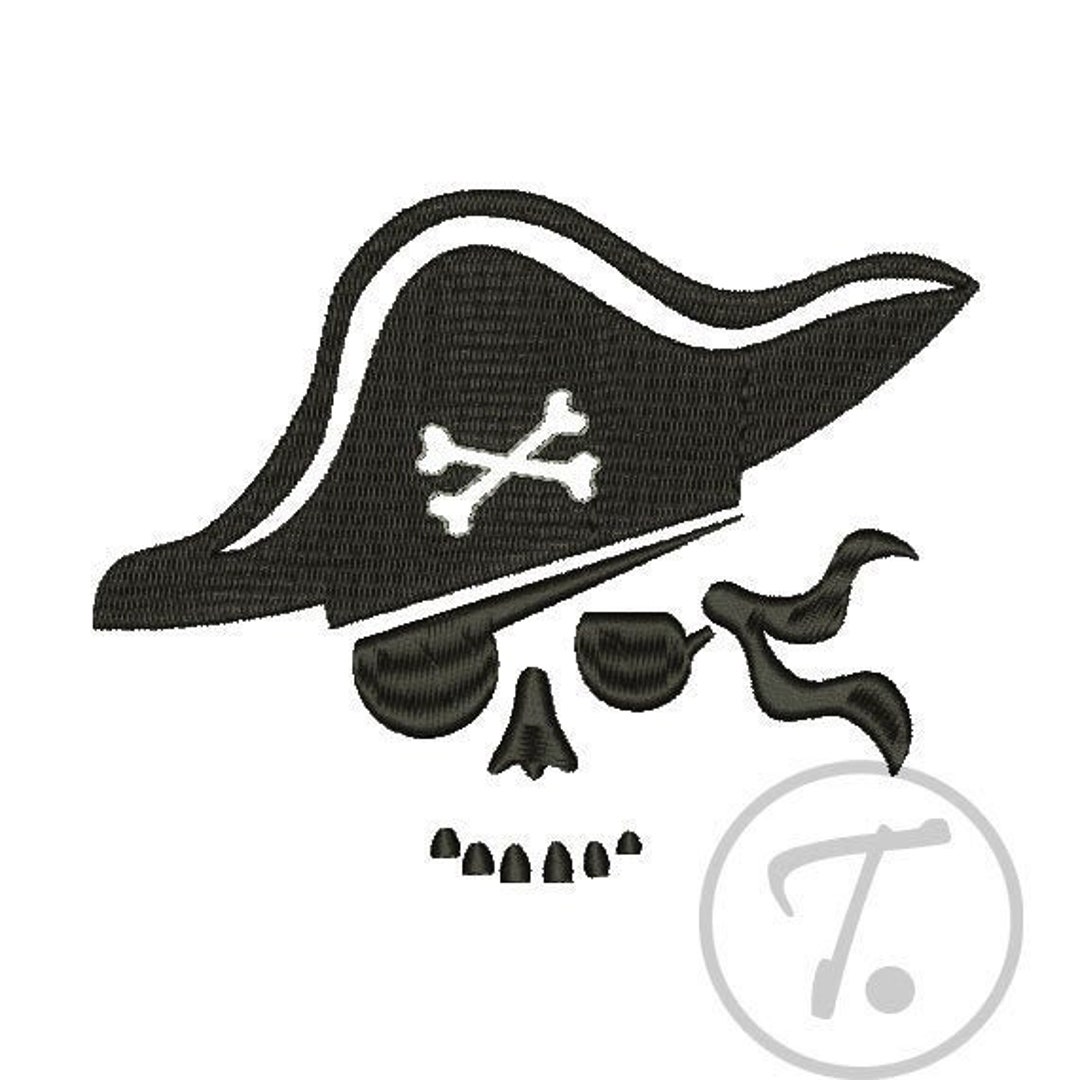 Skull Pirates Embroidery Design. Kids Embroidery. Clothes and T-shirts ...