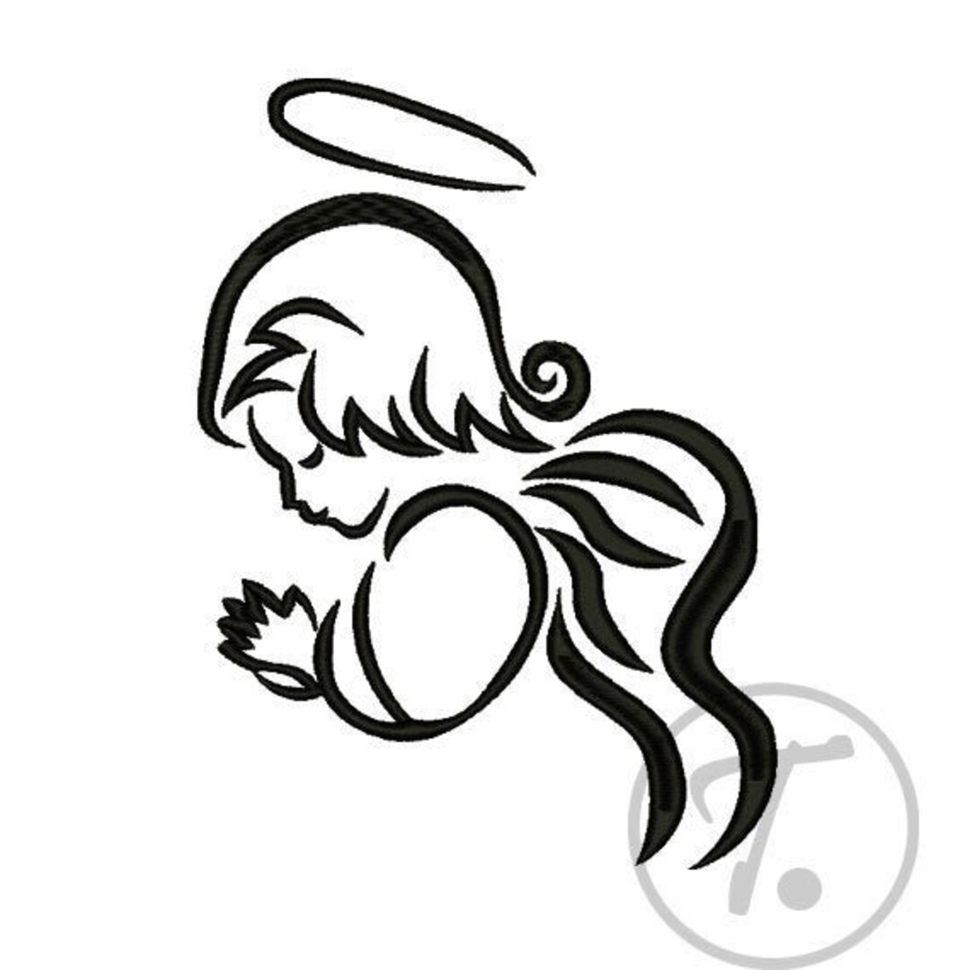Little Angel Embroidery Design Embroidery for T-shirts and - Etsy