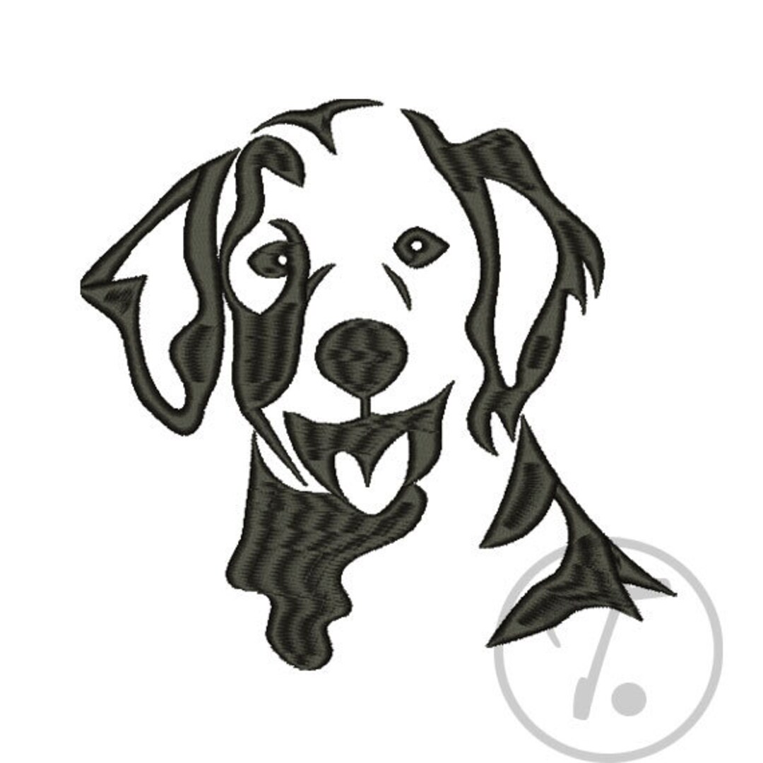 Golden Retriever Embroidery Design: 3 Size Dog Portrait (digital ...