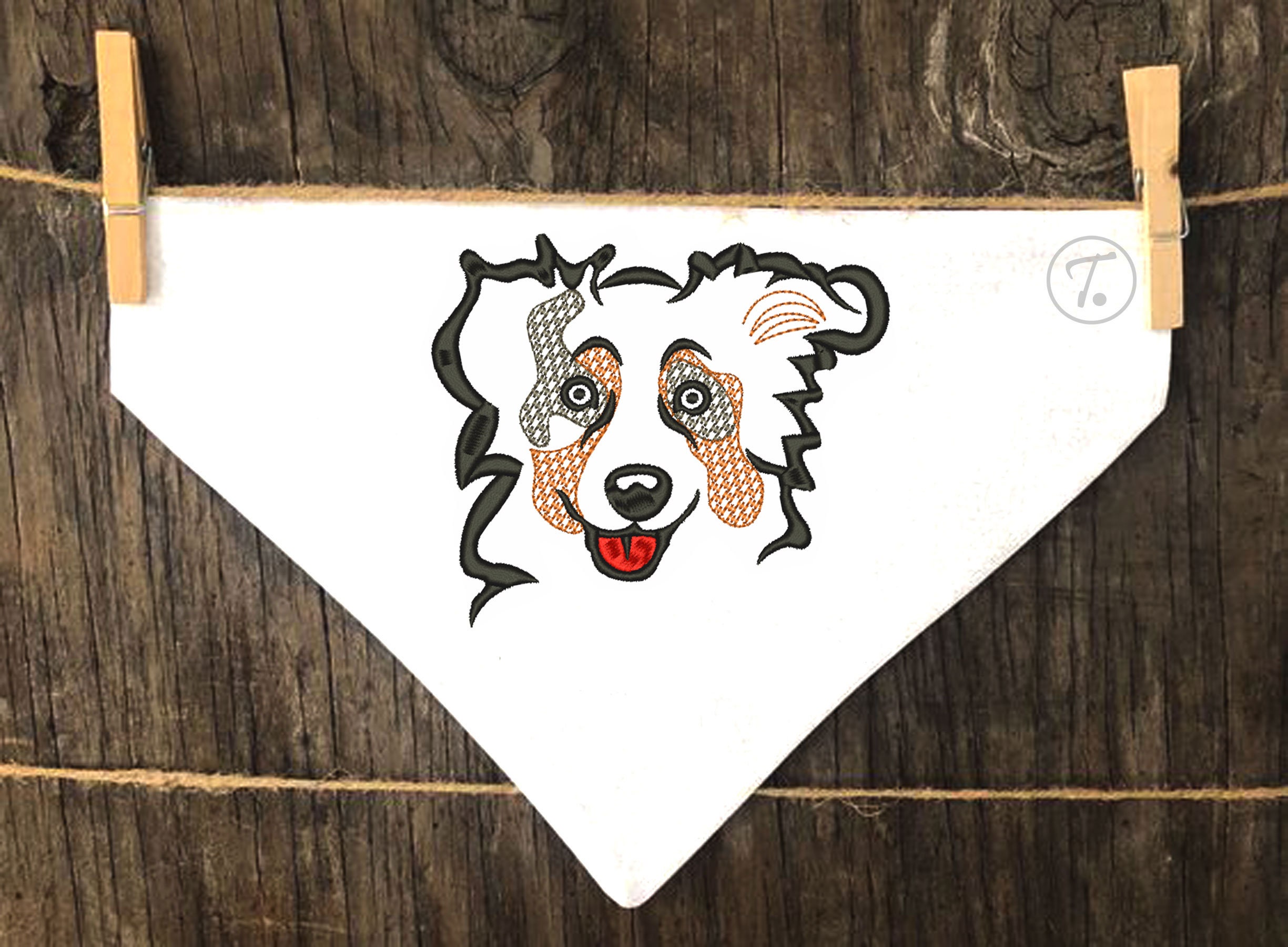 Australian Shepherd Dog Embroidery Design. Shepherd Dogs - Etsy
