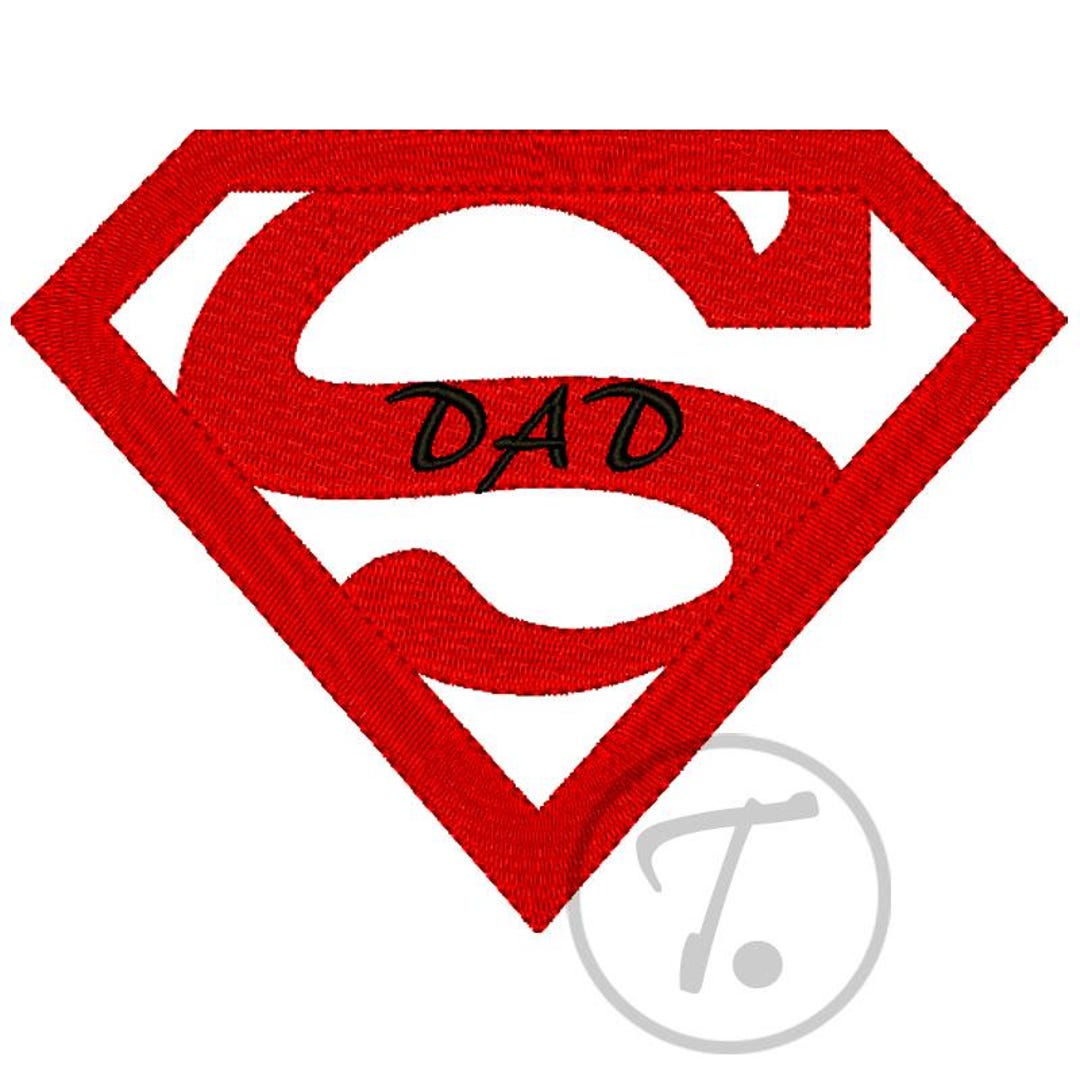 Super Dad Embroidery Design: Kids Hero in 4 Sizes, Pattern (digital ...