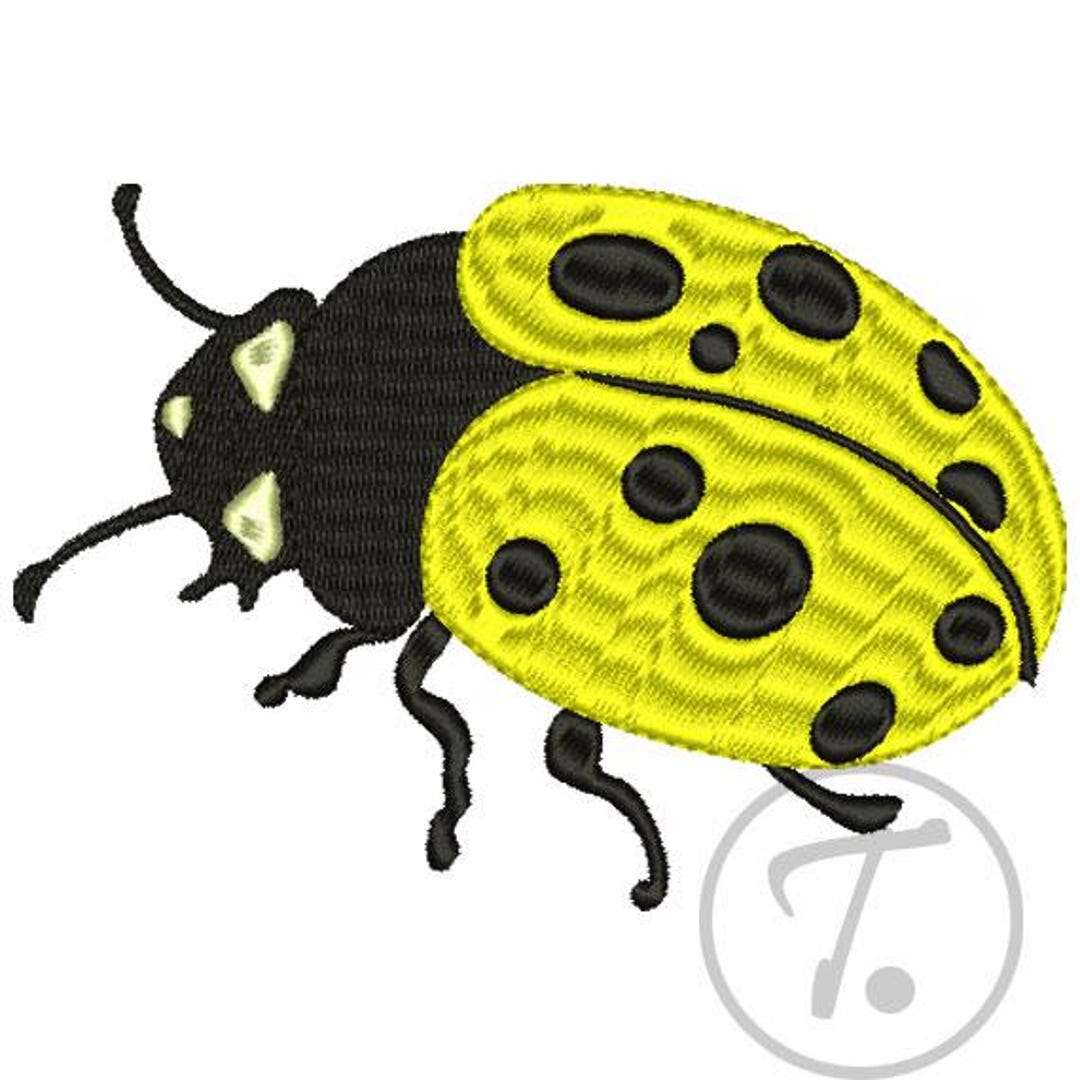 Asian Lady Beetle Embroidery Design in 5 Sizes. Insects Design ...