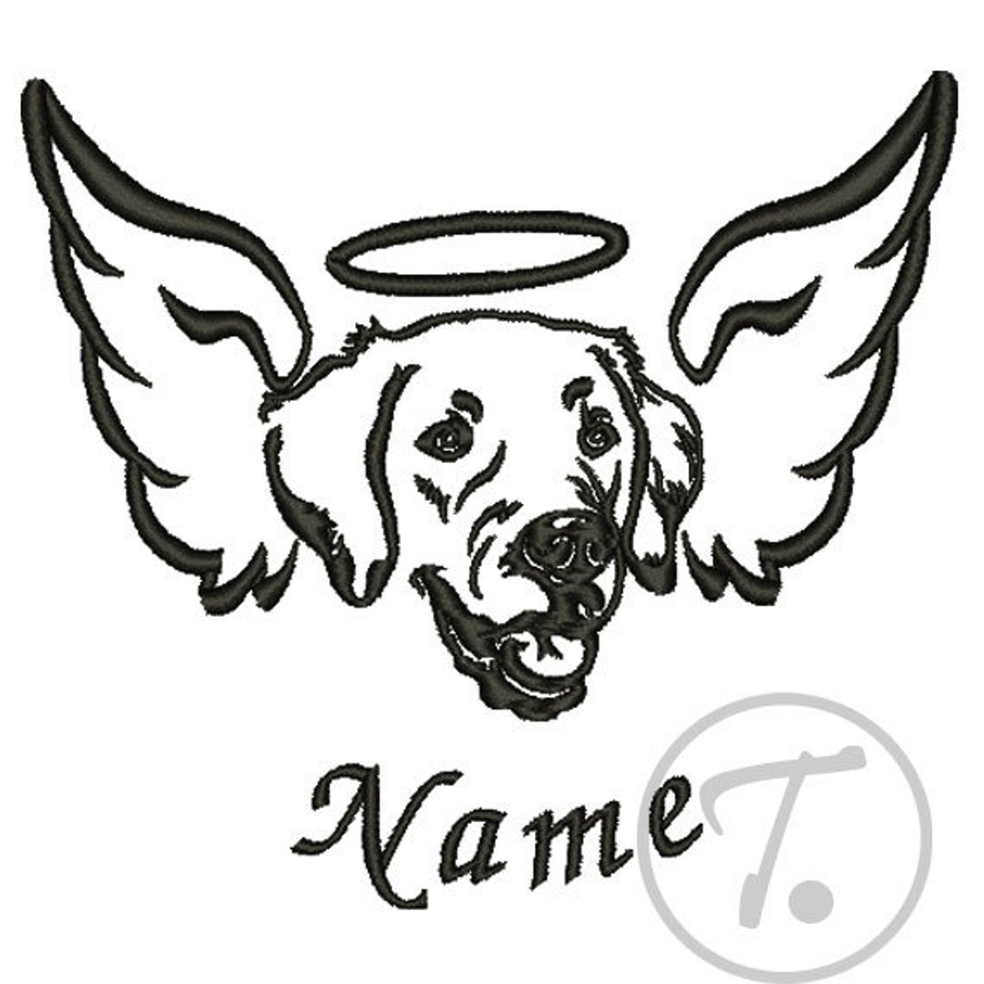 Dogs Memorial Embroidery. Memorial for Dog Labrador. Help With - Etsy