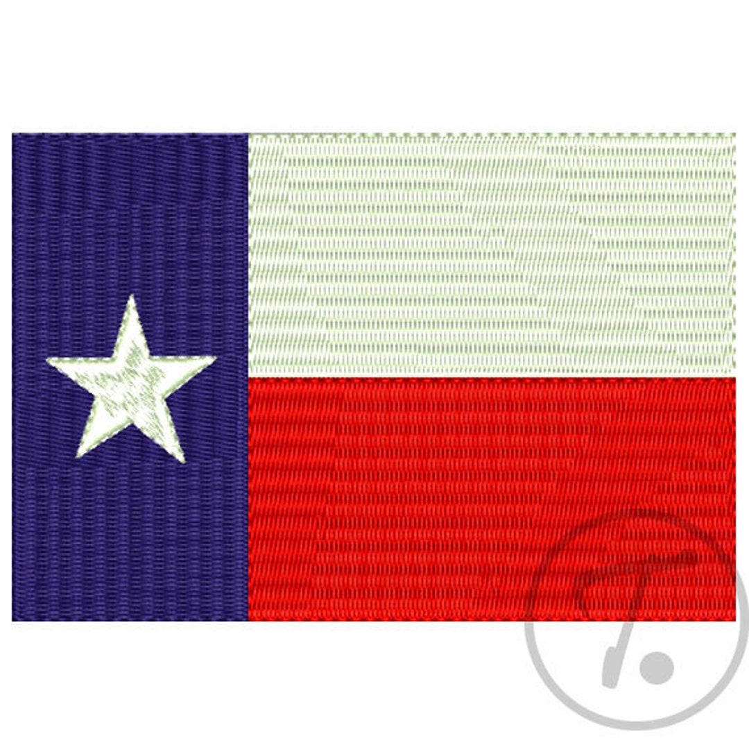 Flag Embroidery Design. Texas Flag Embroidery Design. Flag Design in 4 ...