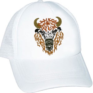 Wild Animals Embroidery - American Bison Embroidery Design. 4 Sizes ...