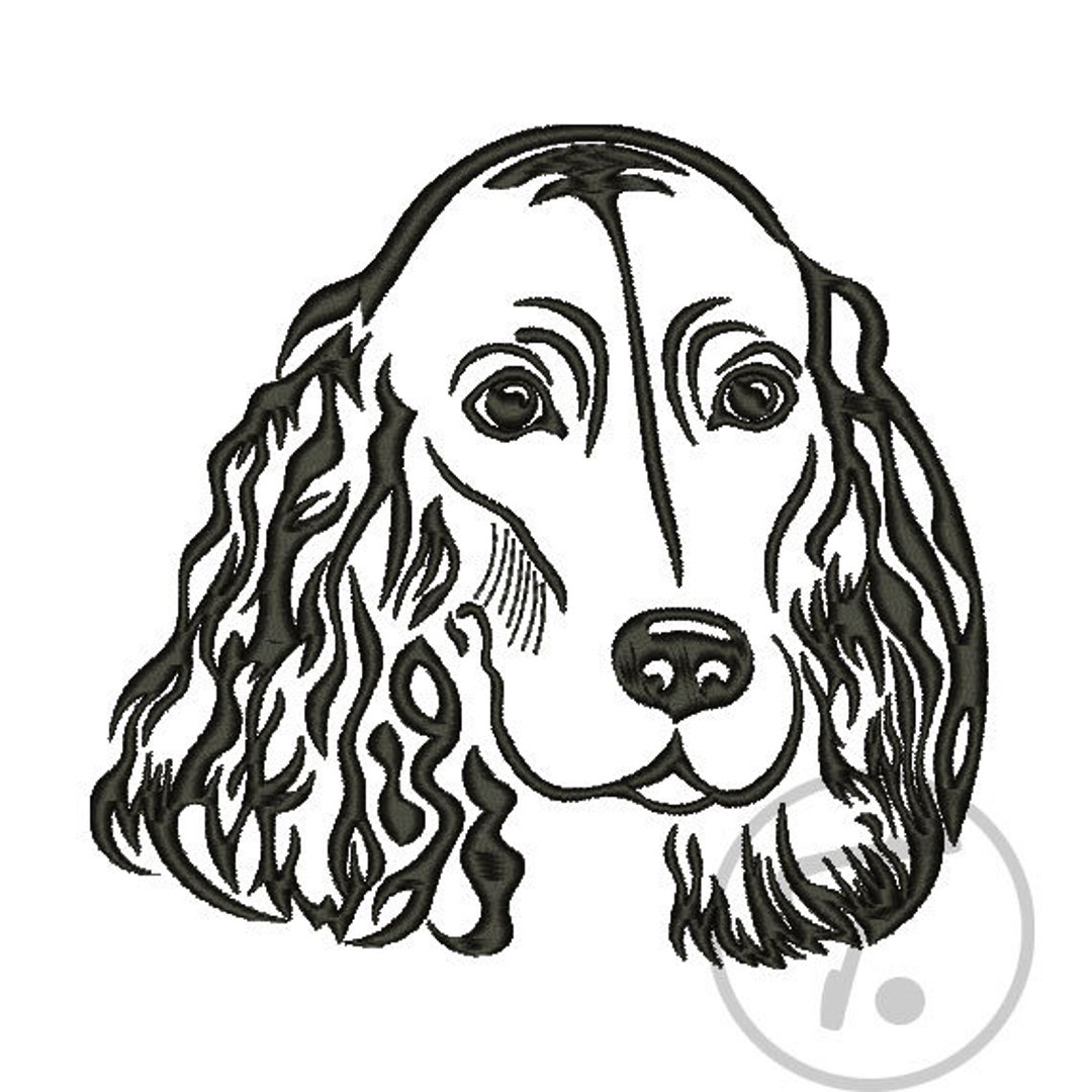 Cocker Spaniel Dog Embroidery Design. Dogs Embroidery in 4 Size. Pet ...