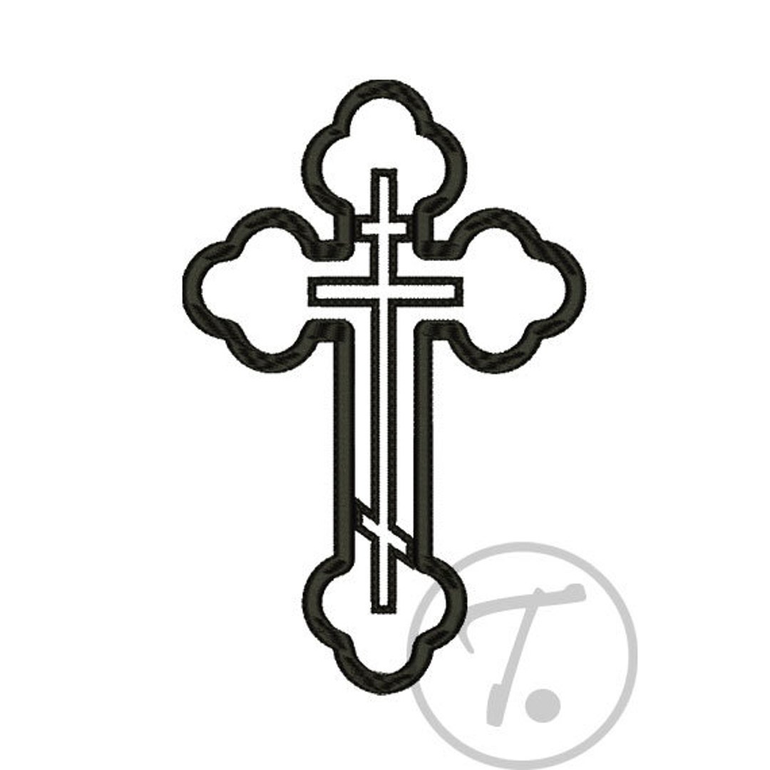Religious Embroidery Design. Religious Symbol Orthodox Cross ...