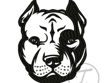 Pit Bull Applique Pattern - Etsy