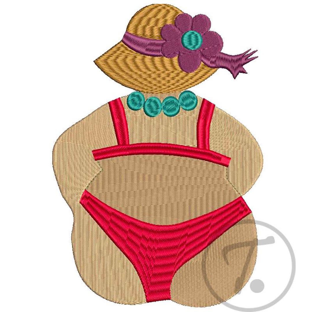 Swimmer Embroidery Design: Beach Clothes Pattern (3 Size) (digital ...