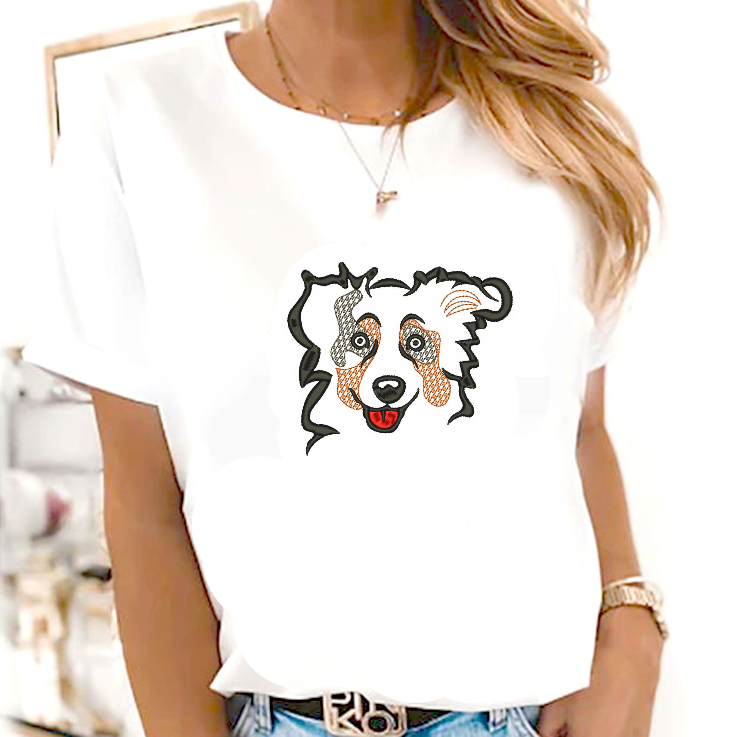 Australian Shepherd Dog Embroidery Design. Shepherd Dogs - Etsy