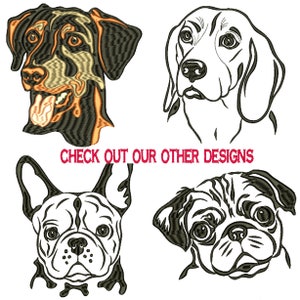 Cocker Spaniel Ears Design. Embroidery Design of Dogs Ears Outline. 4 ...