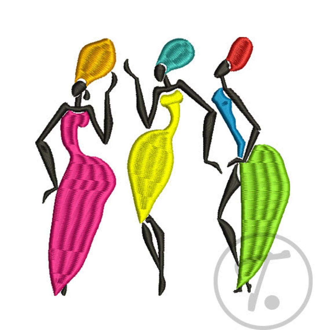 Clothes Embroidery Design. Women Embroidery Design. Three Nice African ...