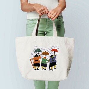 Three Aunts in the Rain Embroidery Design: (3 Size) Pattern (digital ...