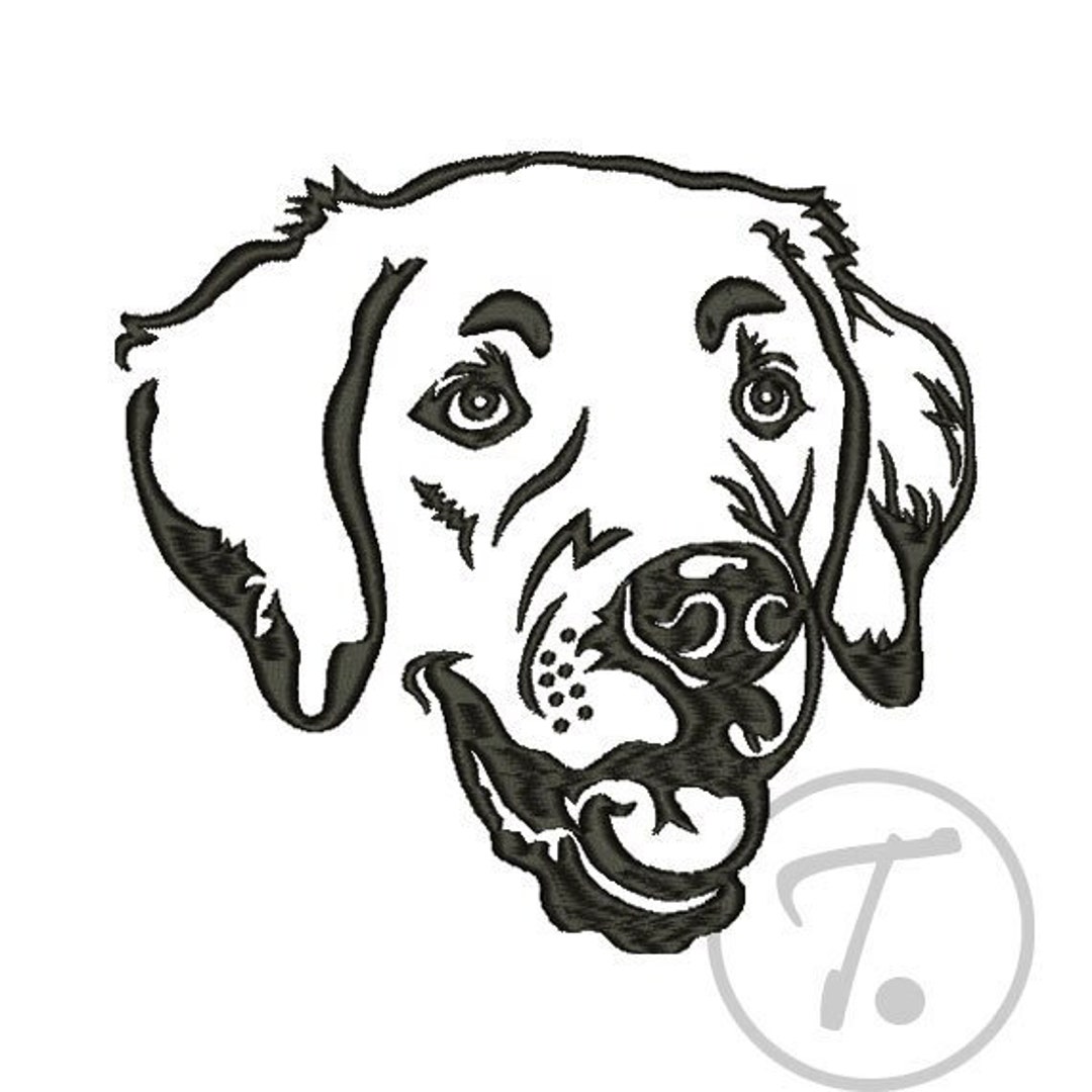 Labrador Dog Design. 5 Sizes. Labrador Dogs Embroidery. Pets Design ...