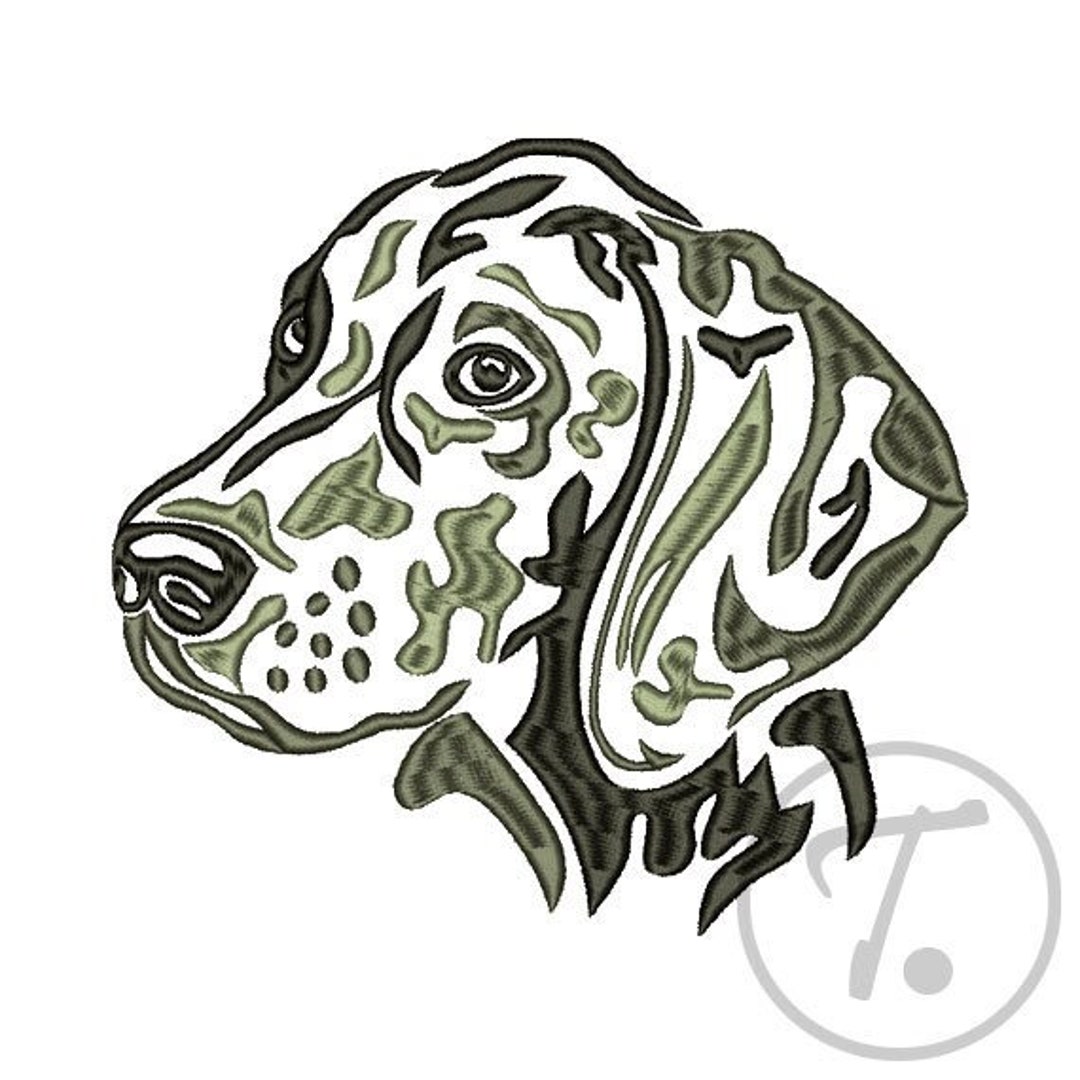 Dog Embroidery Design. Pointer Dog Embroidery in 4 Size. Pet Design ...