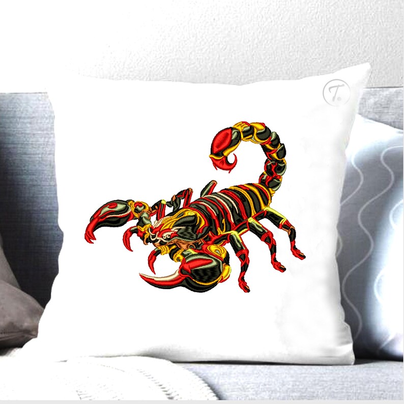 Scorpion Embroidery Design: Predator, (3 Size) Pattern (digital ...