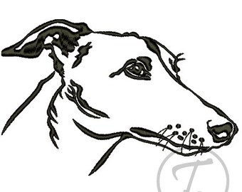 GREYHOUND Outline Dog in the Hoop Snap/rivet Key Fob - Etsy