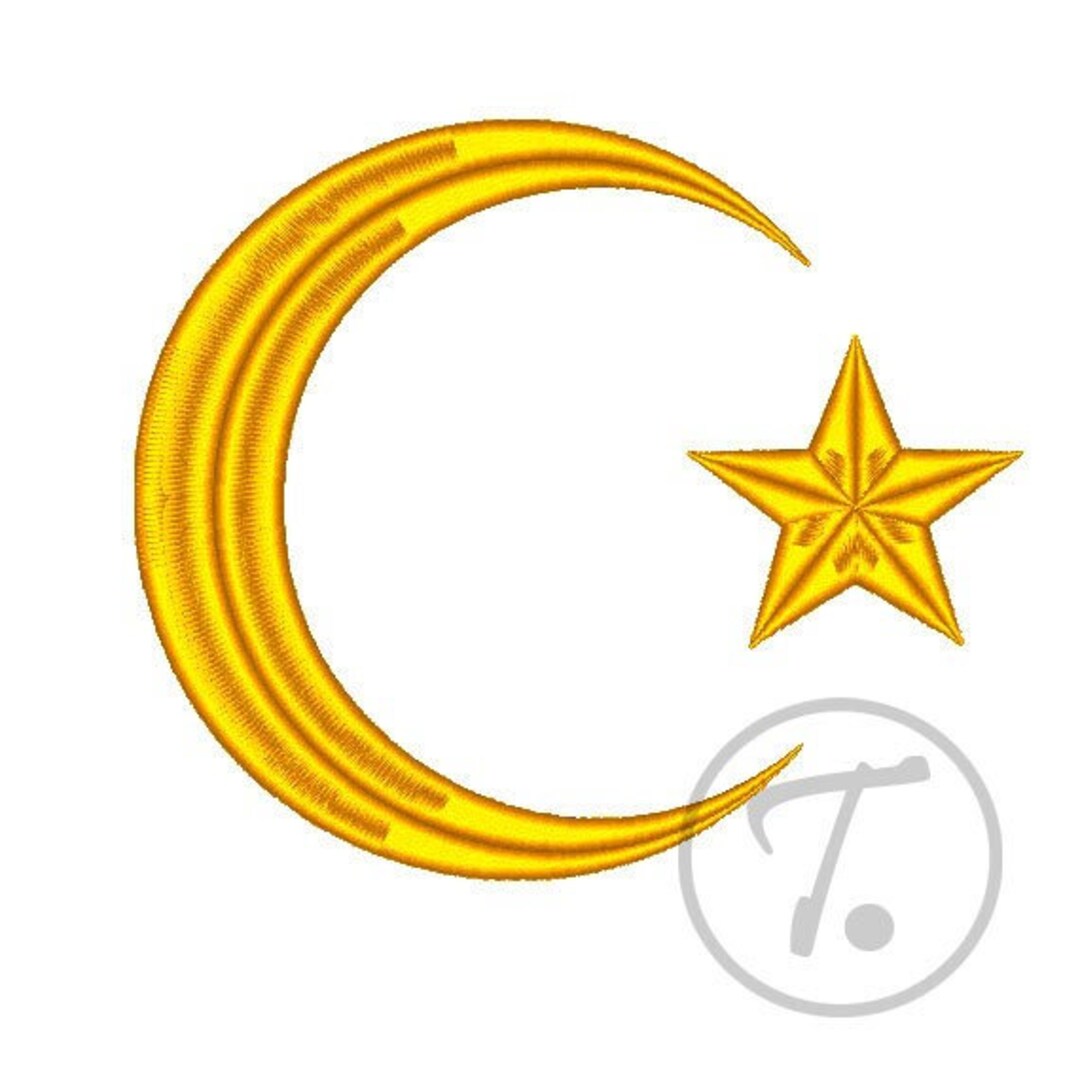 Religious Embroidery Design. Religious Symbol for Islam. Embroidery in ...