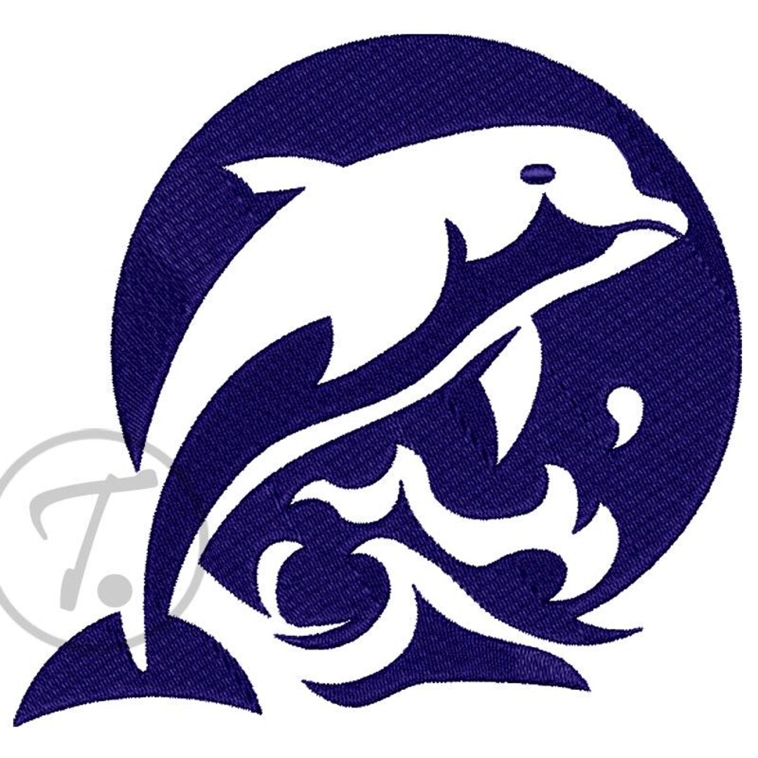Sea Animal Embroidery: Dolphin in 3 Size. Machine Digital Pattern - Etsy