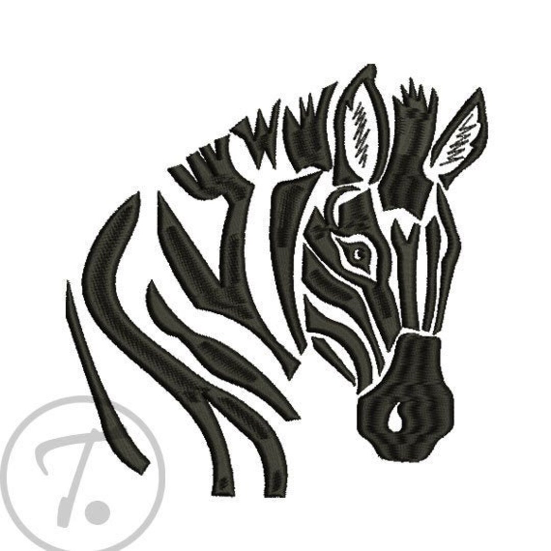 Wild Animal Embroidery - Zebra Embroidery Design in 3 Size Animals ...
