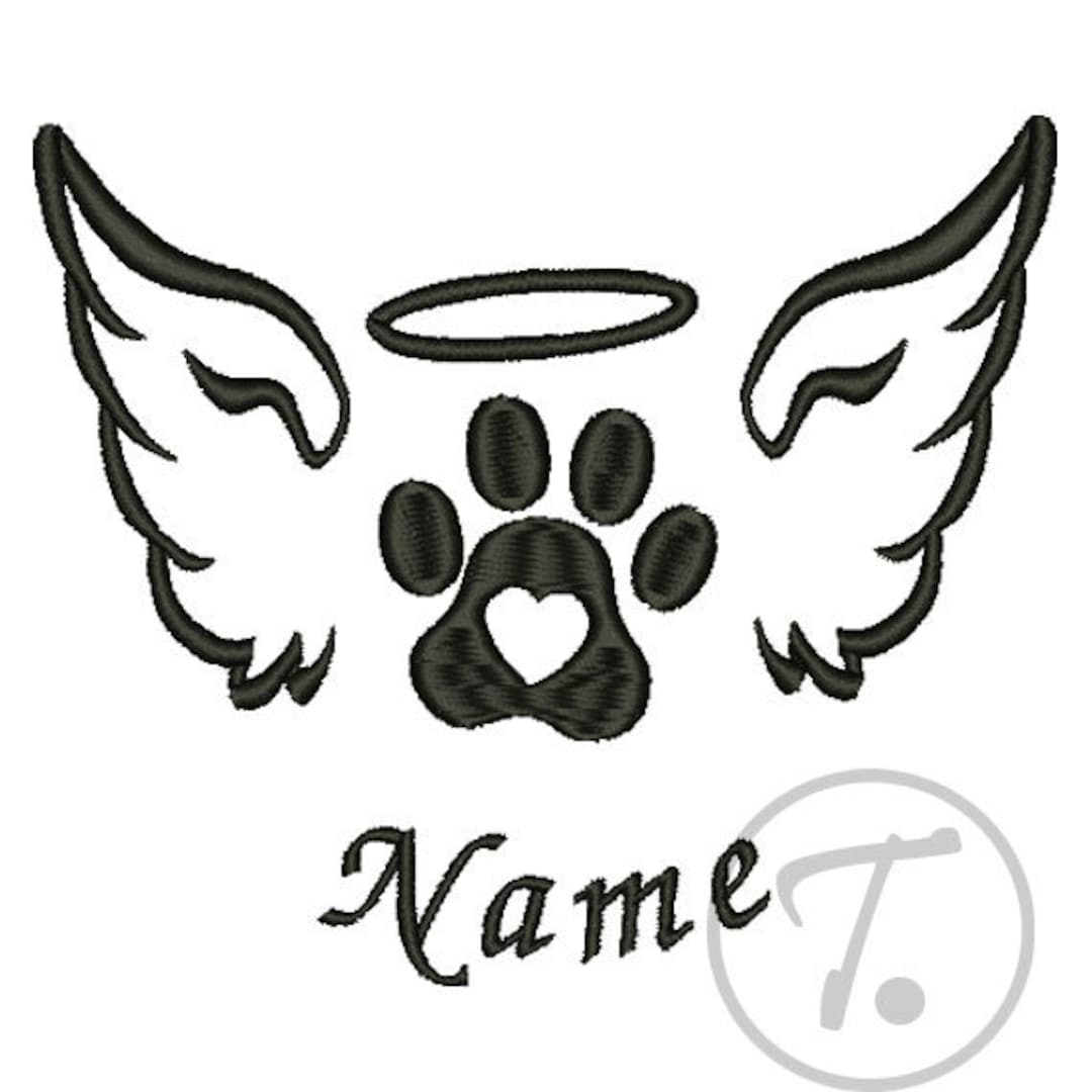 Dogs Memorial Embroidery. Memorial for Dog Embroidery Design. Help With ...