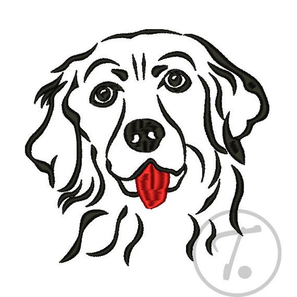 Machine Embroidery Designs Golden Retriever - Etsy