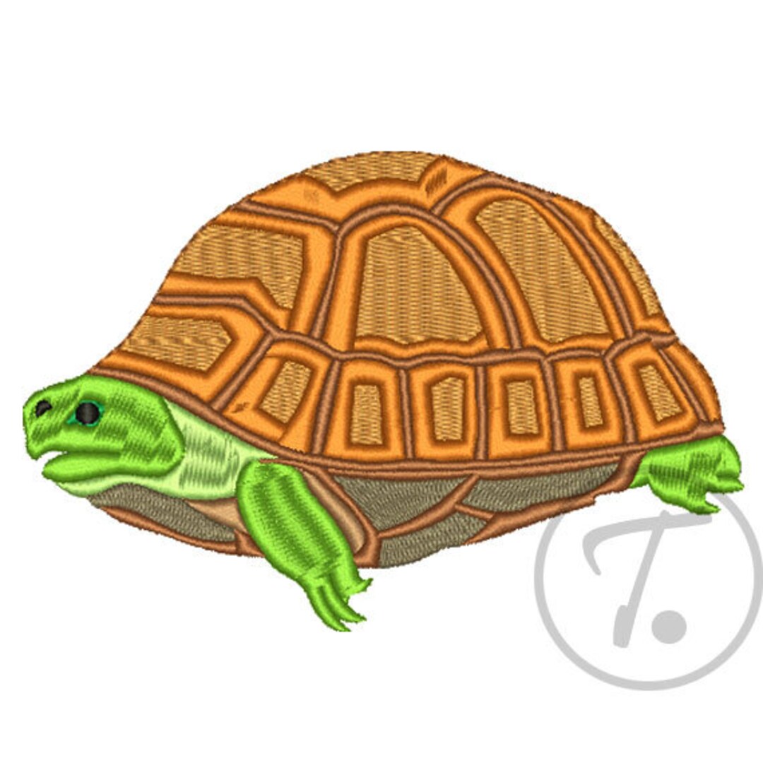 Animals Embroidery. Turtle Embroidery Design in 4 Size. Rare Pets ...