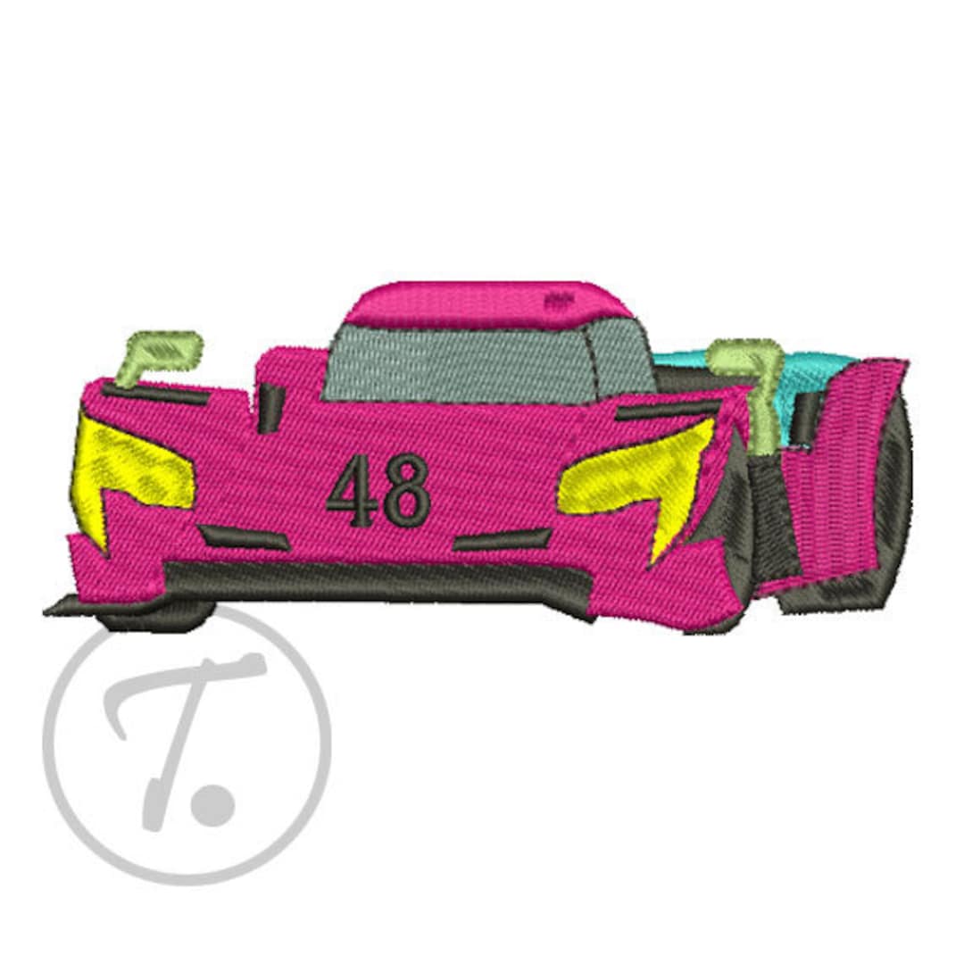 Sports Car Embroidery Design Racing Car Embroidery. Design - Etsy