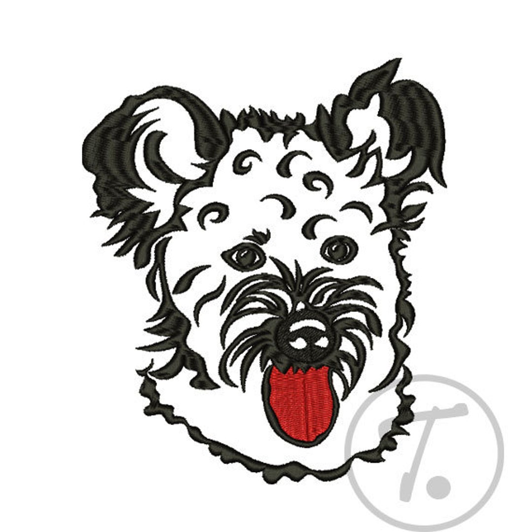 Hungarian Pumi Dog Embroidery Design. Dogs Embroidery in 4 Sizes. Pets ...