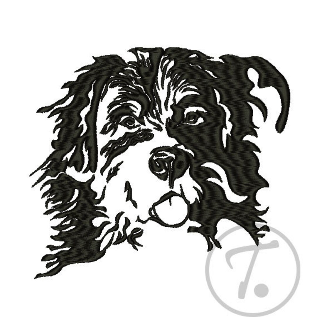 Australian Shepherd Dog Embroidery Design. Dogs Embroidery in 3 Size ...