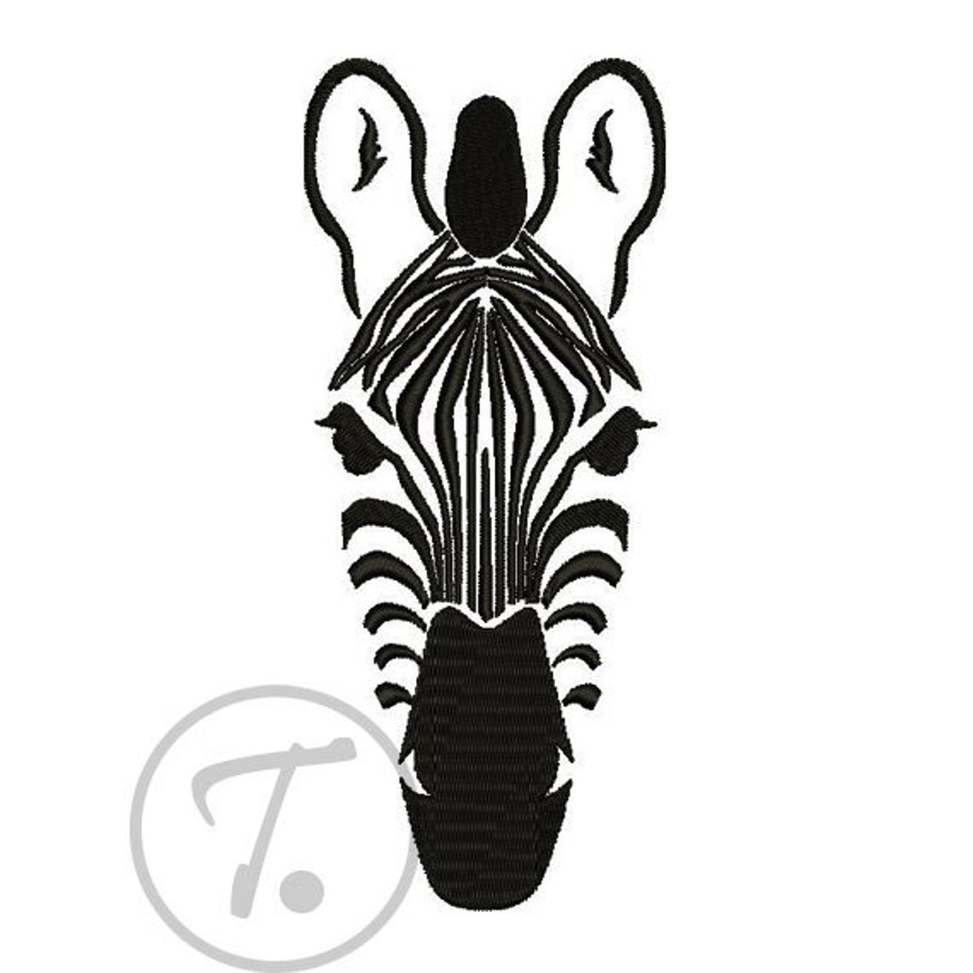 Wild Animals Embroidery. Zebra Embroidery Design in 3 Size. Embroidery ...